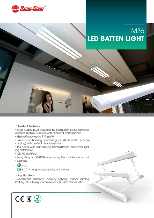 M36 LED BATTEN LIGHT